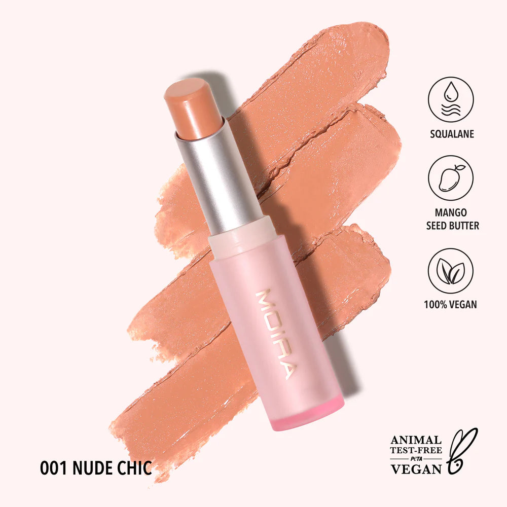 Signature Lipstick (001, Nude Chic) – COCO MILLEN